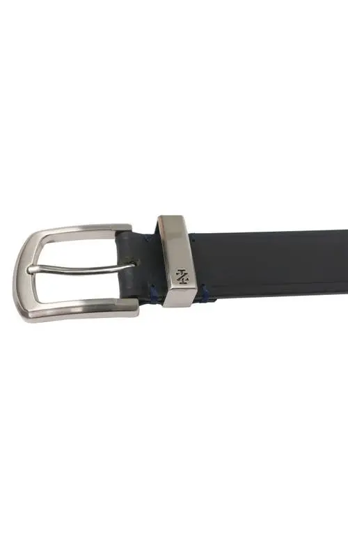 IZOD Leather Jean Belt With Metal Keeper