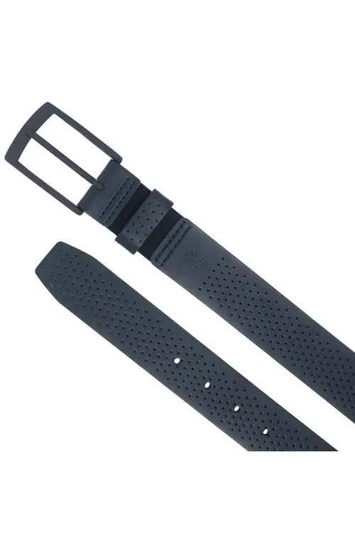 IZOD Comfort Stretch Perforated Leather Golf Belt - Navy