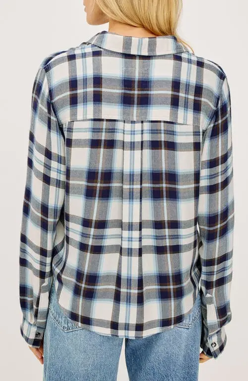 Rails Malin Cropped Plaid Button-up Shirt