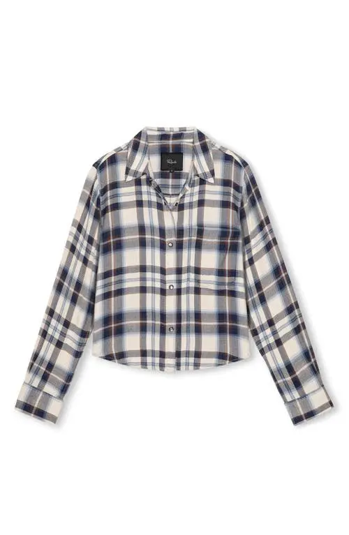 Rails Malin Cropped Plaid Button-up Shirt