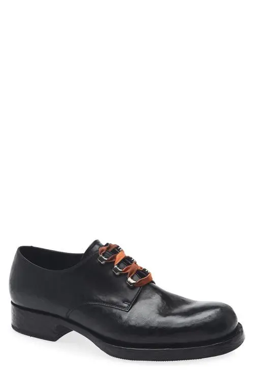 Prada Vitello Hammer 2 Plain Toe Derby