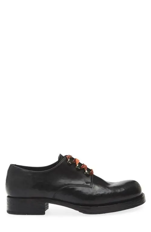Prada Vitello Hammer 2 Plain Toe Derby