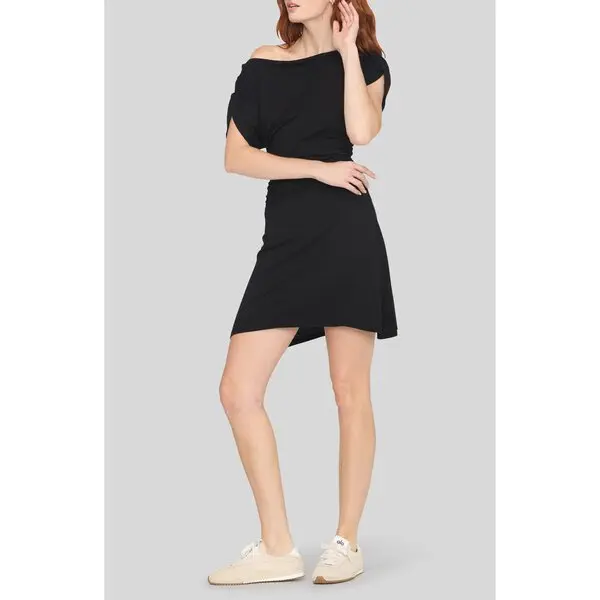 PROJECT SOCIAL T Violeta Asymmetrical Minidress - Black