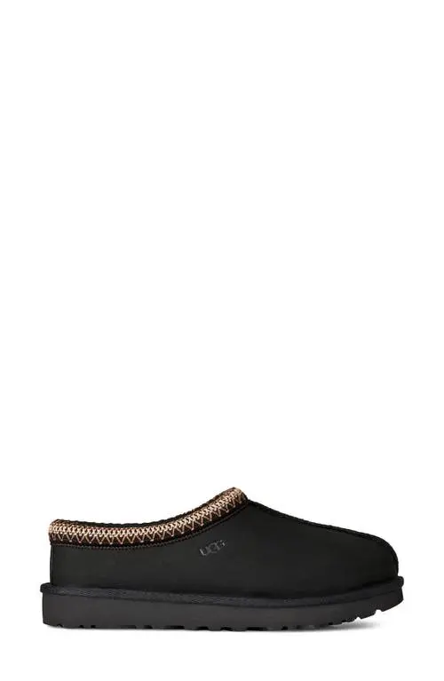 UGG Tasman Nubuck Leather Slipper - Black