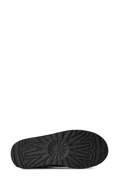 UGG Tasman Nubuck Leather Slipper - Black