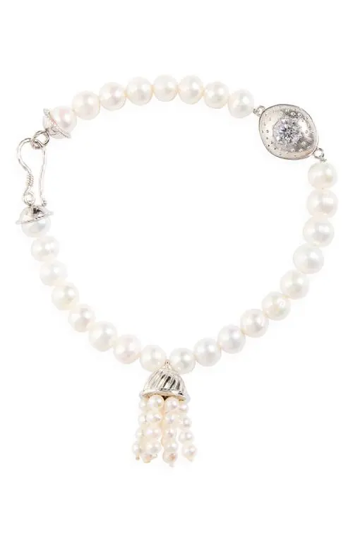 NACKIYE Odalisque Pearl Anklet - White
