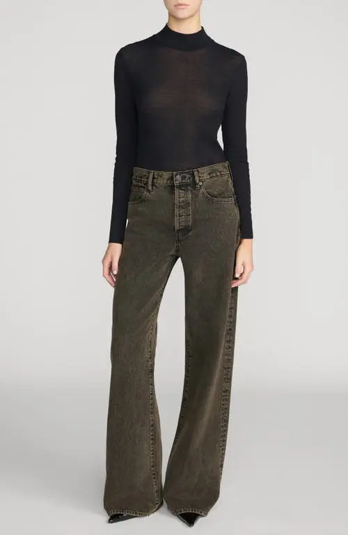 FRAME The Shadow Turtleneck Top