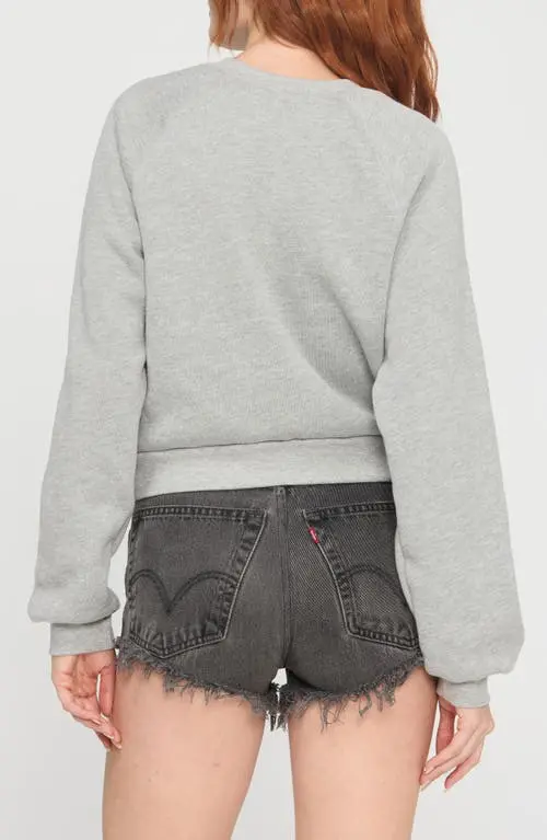 PROJECT SOCIAL T Oui Oui" Graphic Shrunken Sweatshirt