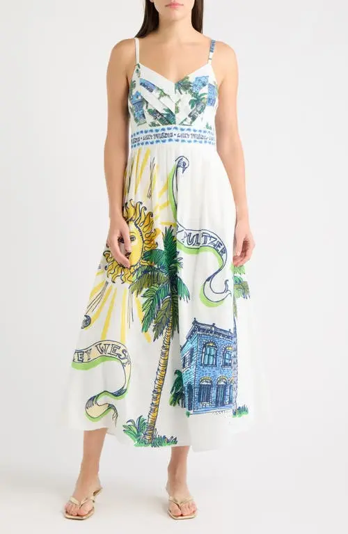 Lilly Pulitzer® Wendley Floral Print Sundress - Coconut