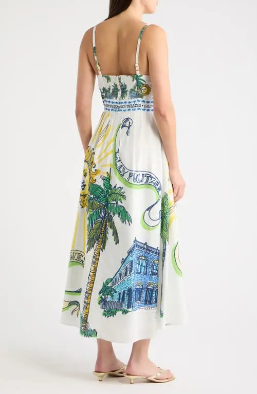 Lilly Pulitzer® Wendley Floral Print Sundress - Coconut