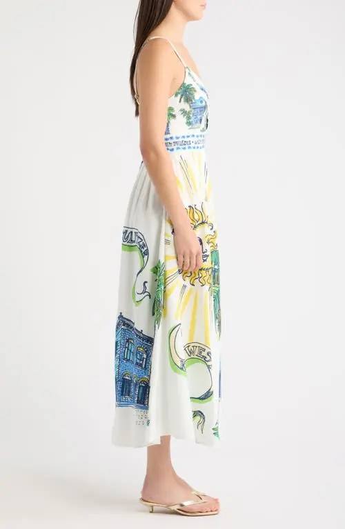 Lilly Pulitzer® Wendley Floral Print Sundress - Coconut