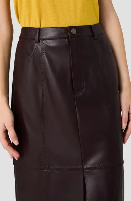 French Connection Madeline Faux Leather Midi Skirt