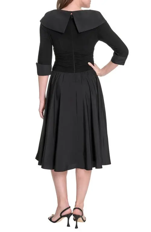 JESSICA HOWARD Rhinestone Cuff Fit & Flare Cocktail Dress