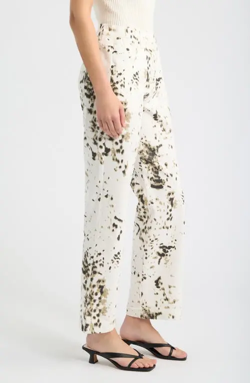 Hue Pony Print Straight Leg Denim Leggings