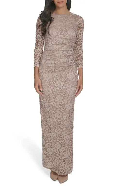 JESSICA HOWARD Lace Column Gown