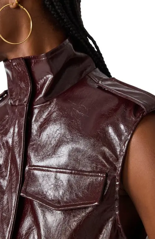 Steve Madden Luxie Faux Leather Vest