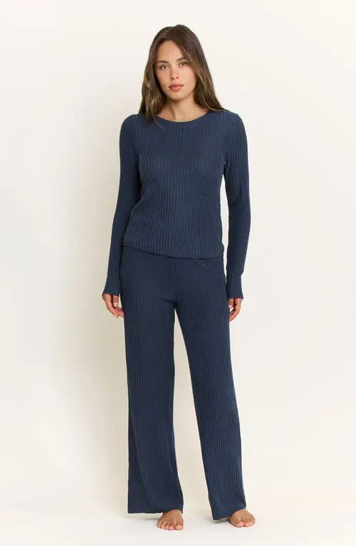 Honeydew Intimates Dream Cloud Ribbed Long Sleeve Pajama Top