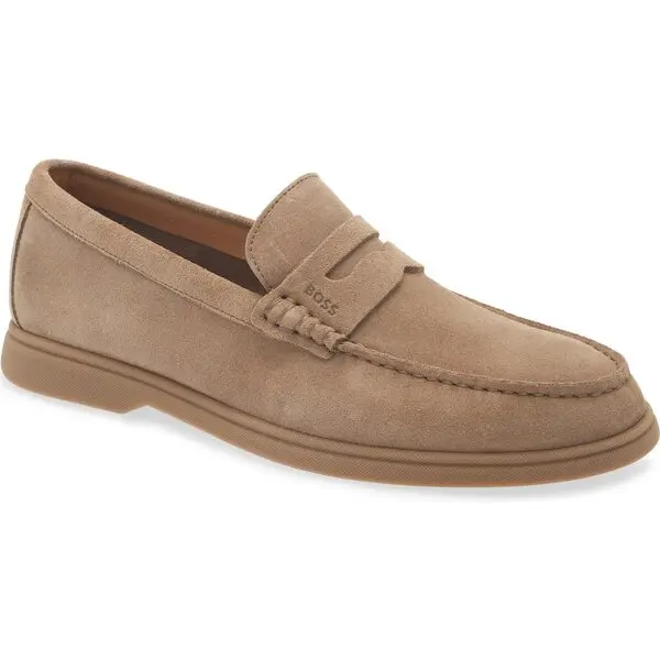BOSS Sienne Penny Loafer - Medium Beige