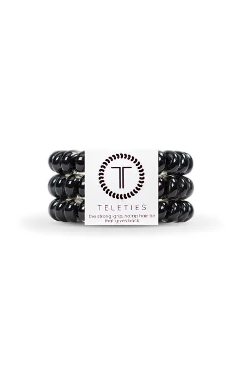 TELETIES Hair Ties - Jet Black
