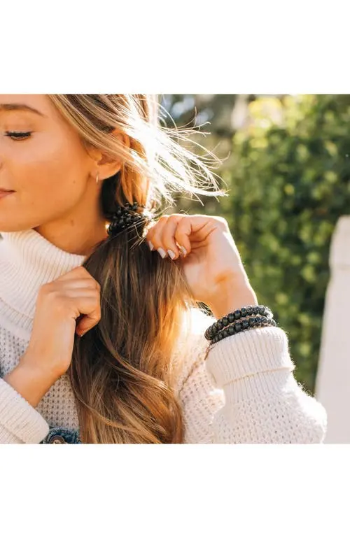 TELETIES Hair Ties - Jet Black