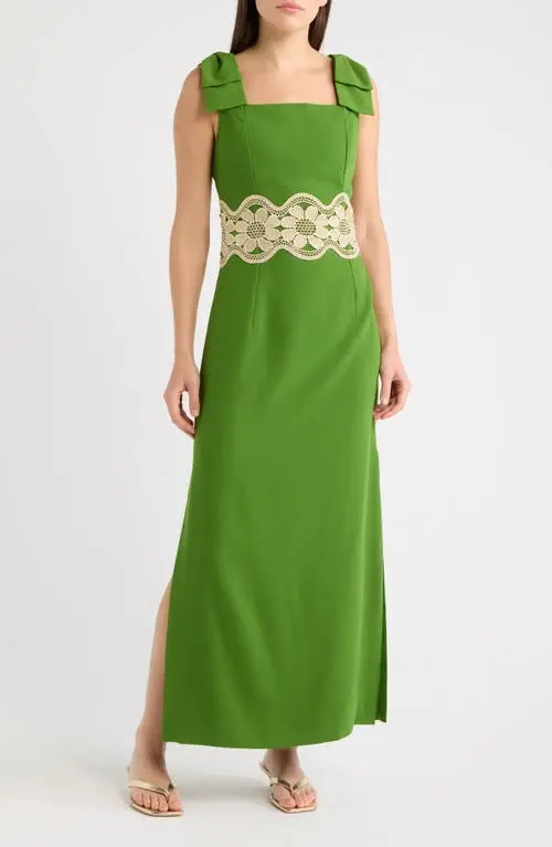 Lilly Pulitzer® Gracelin Lace Trim Column Dress - Oregano