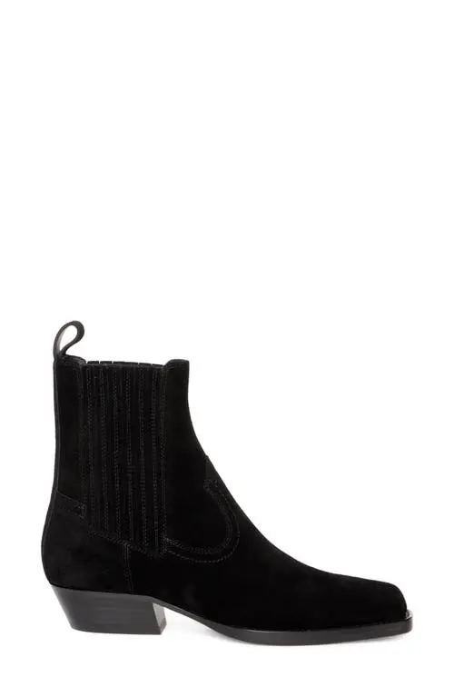 Paige Greta Leather Bootie - Black