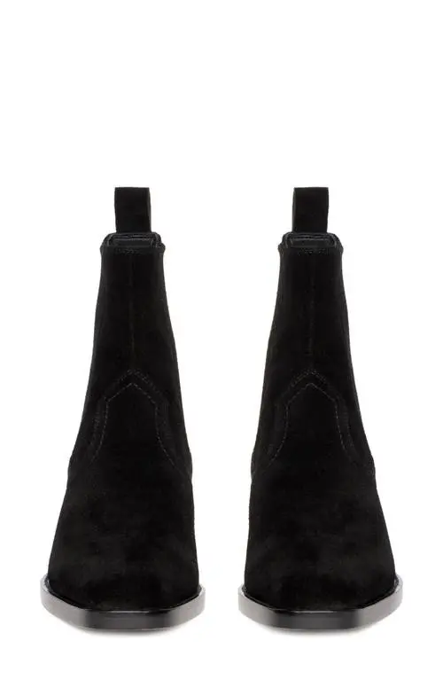 Paige Greta Leather Bootie - Black