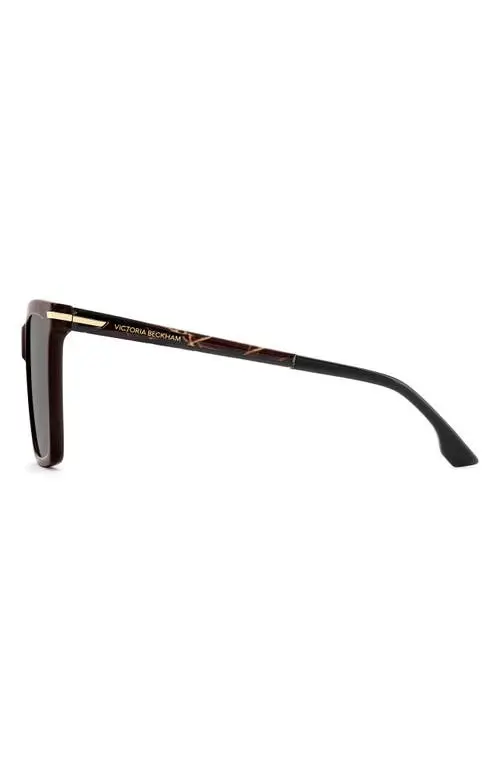 Victoria Beckham 56mm Square Sunglasses