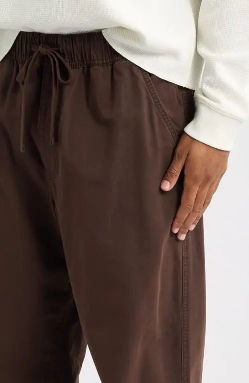 Bp. Relaxed Fit Cotton Twill Drawstring Pants - Brown Coffee