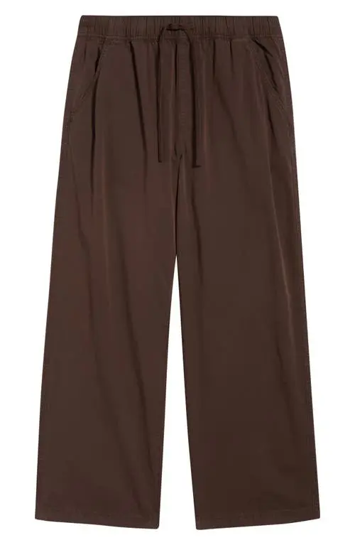 Bp. Relaxed Fit Cotton Twill Drawstring Pants - Brown Coffee