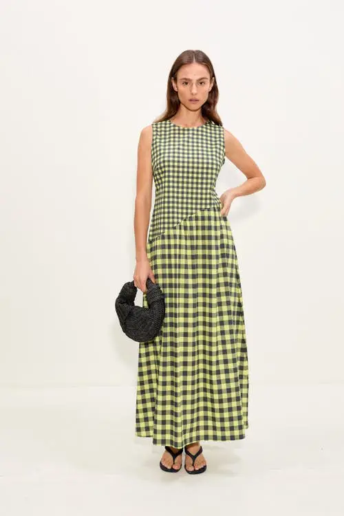 SIMONMILLER Laurel Poplin Midi Dress