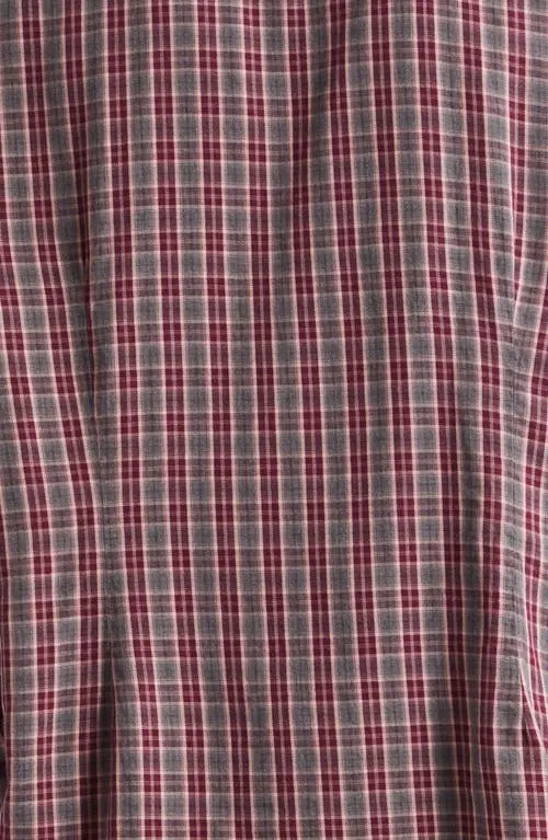 Massimo Alba Boxy Plaid Button-up Shirt - Faded Rose