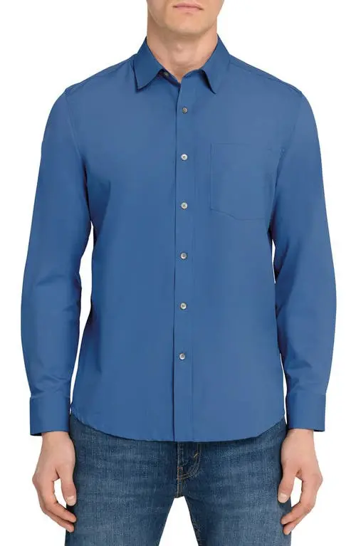 W.R.K Hudson Reworked Slim Fit Solid Cotton Button-up Shirt