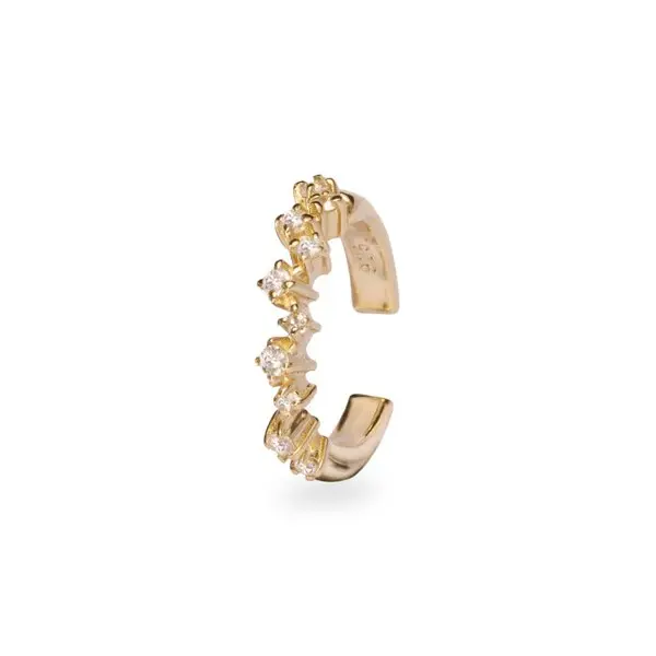 ZOHREH Topaz Scattered Ear Cuff 14k Vermeil - Gold