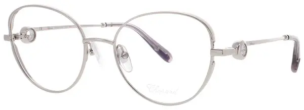 Chopard Vchf16s Metal Eyeglasses 53-18-140 With Case