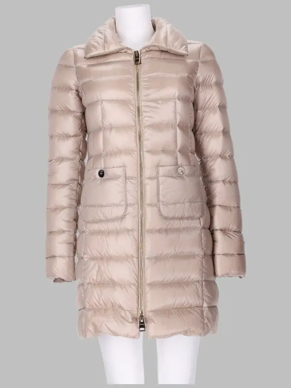 Herno Long Puffer Coat - Beige