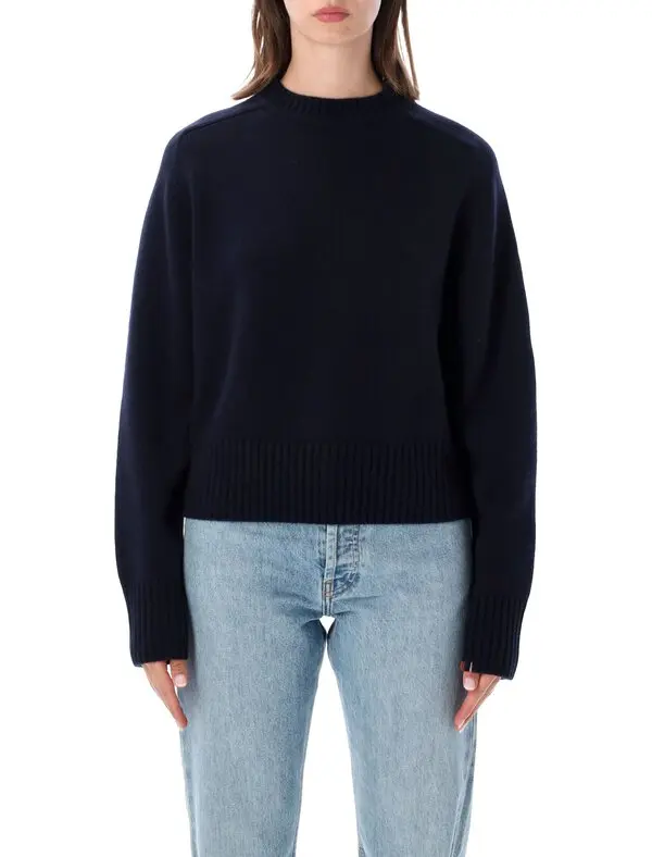 Extreme Cashmere Heavyweight Cashmere Crew-neck Mini Sweater - Blu