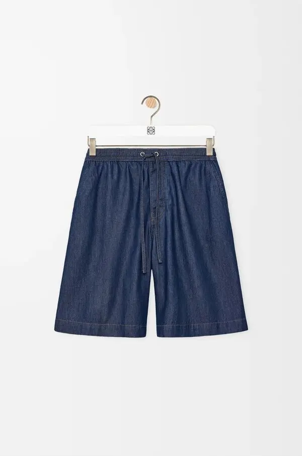 Loewe Denim Drawstring Shorts