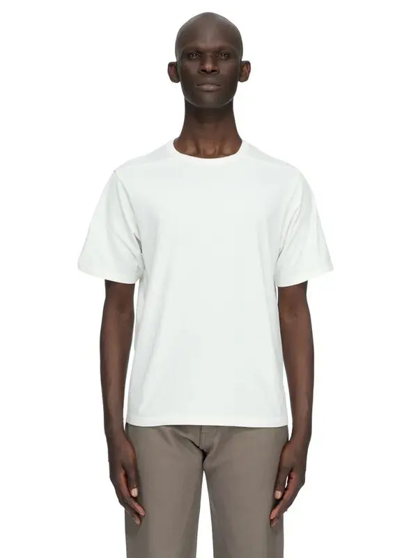 Rick Owens Round-neck Short-sleeve Cotton T-shirt, Size - Bianco