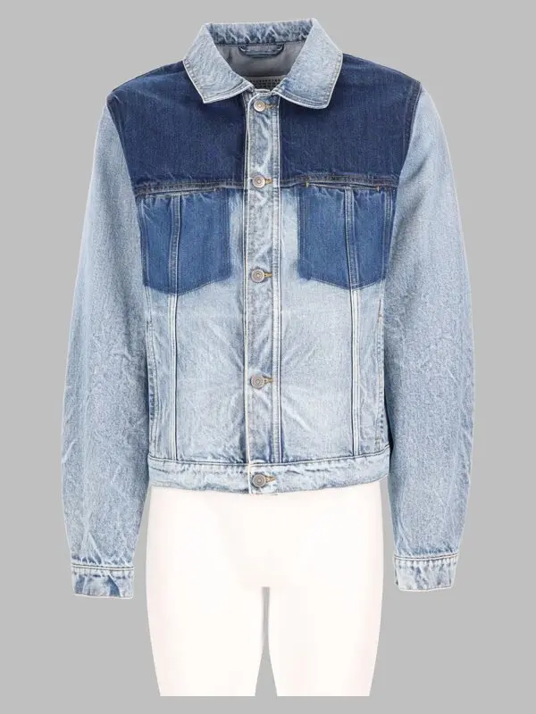 MAISON MARGIELA Paneled Denim Jacket - Blue