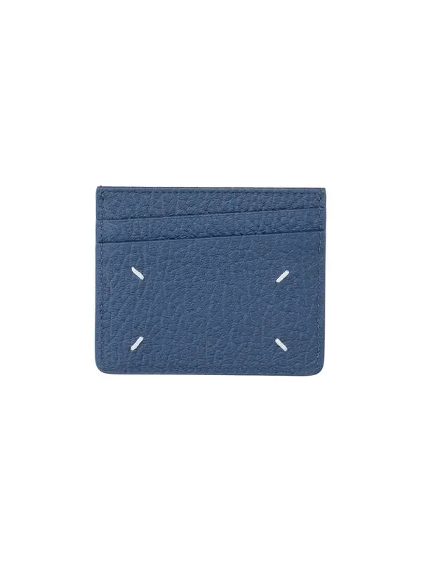 MAISON MARGIELA Leather Card Holder Wallet - Blue