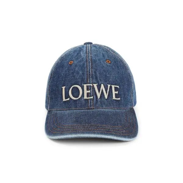 Loewe Baseball Cap In Denim - Denimblue