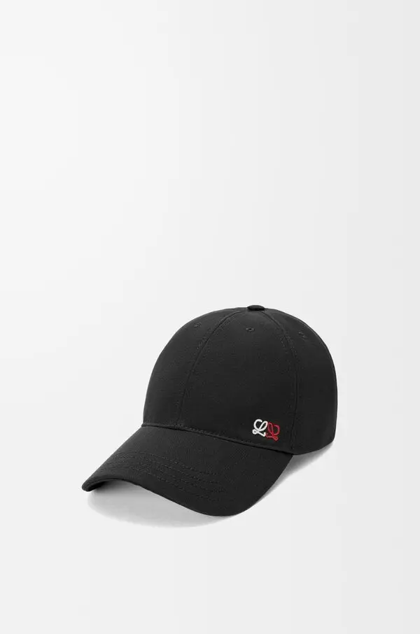 Loewe Baseball Cap With Flag Patch - Black