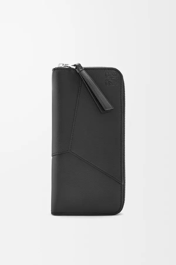 Loewe Puzzle Edge Zip-around Open Wallet Pouch - Black