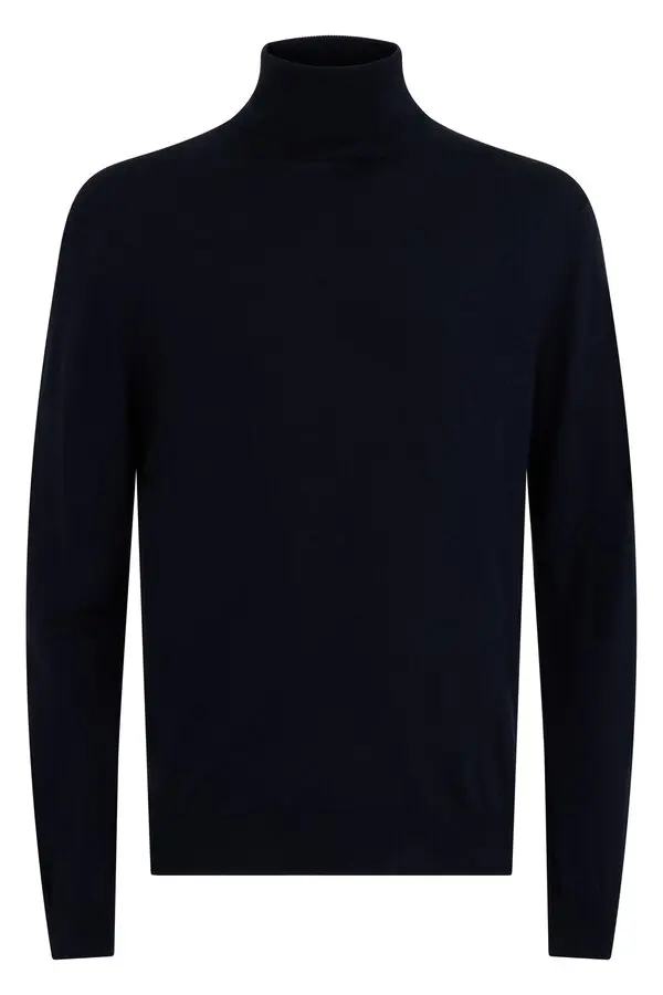 SLOWEAR High-neck Turtleneck Sweater In Virgin Wool Blend