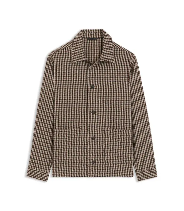 BOSS Relaxed-fit Wool-blend Jacket With Vichy Check