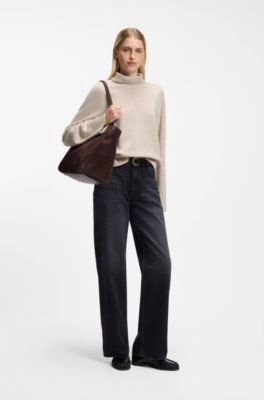 BOSS Relaxed-fit Cashmere Turtleneck Sweater With Raglan Sleeves