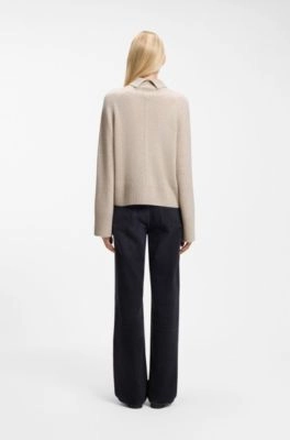 BOSS Relaxed-fit Cashmere Turtleneck Sweater With Raglan Sleeves