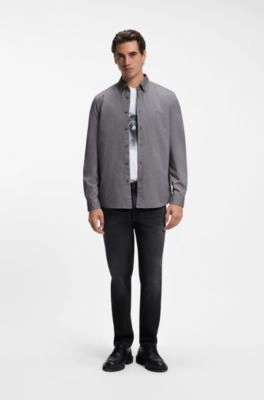 BOSS Regular-fit Button-down Shirt In Oxford Cotton