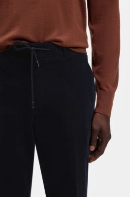 BOSS Tapered-fit Stretch Corduroy Pants